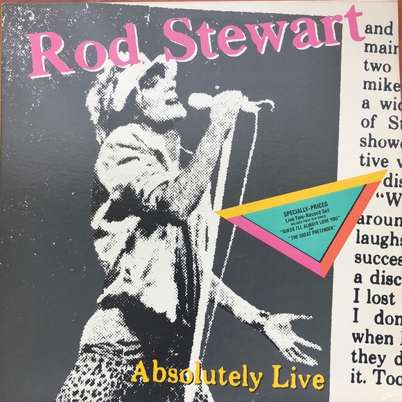 Warner Bros. | Art | Rod Stewart Absolutely Live Double Vinyl Lp Set 82 ...